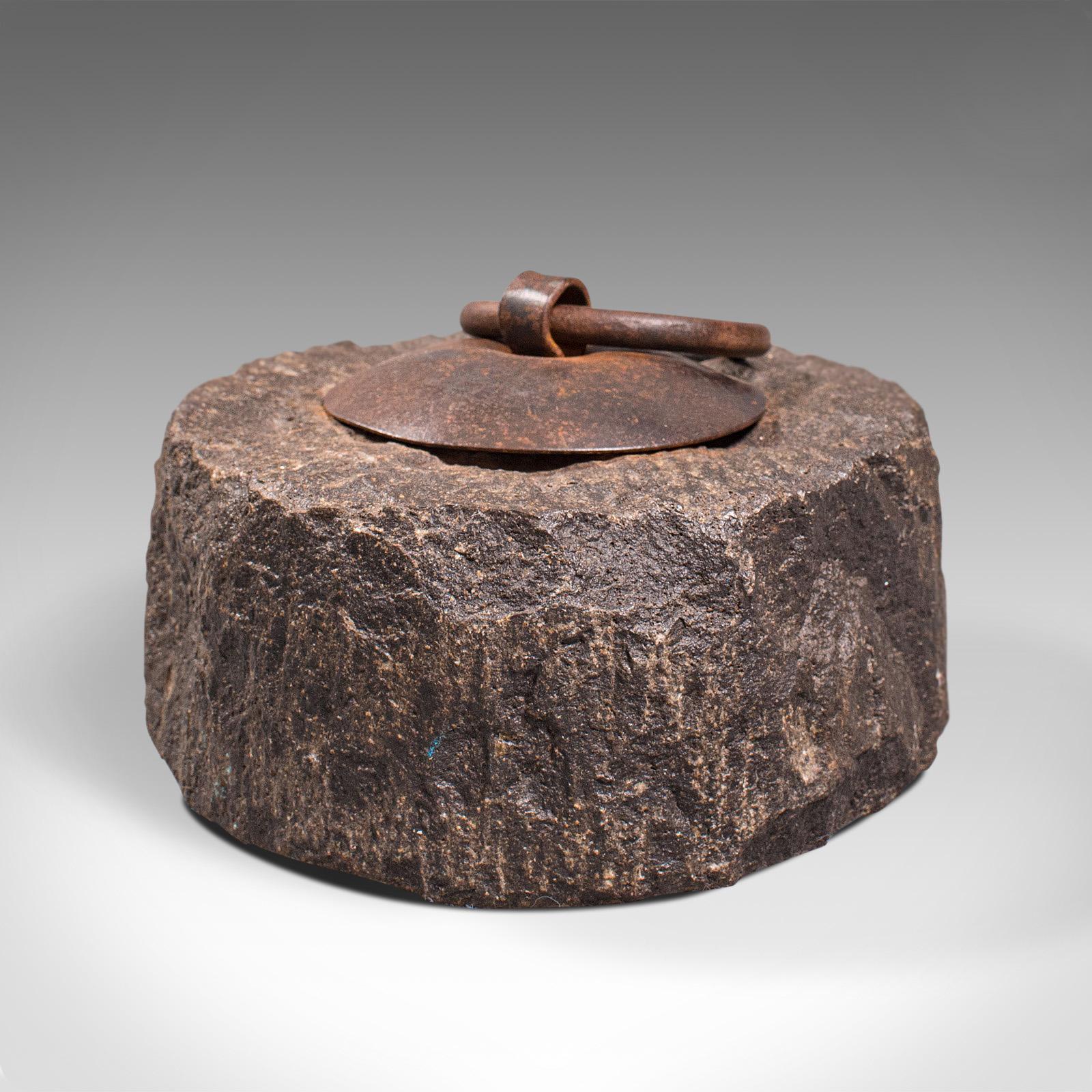 Antique Hand Press, English, Granite, Iron, Carpet, Doorstop, Victorian ...