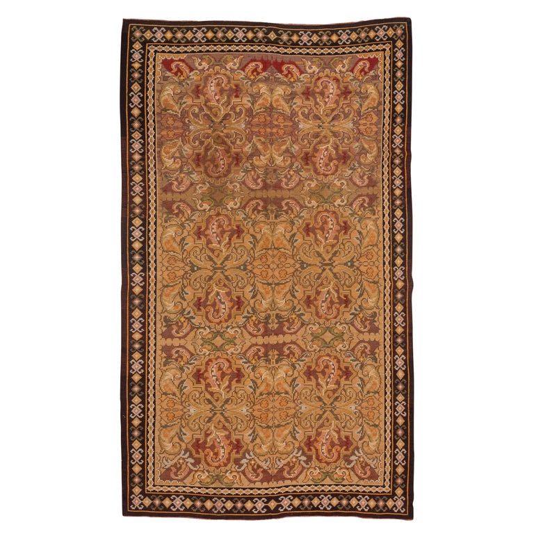 Antique Hand Woven Russian Besserabian Rug, circa 1900s For Sale at 1stDibs