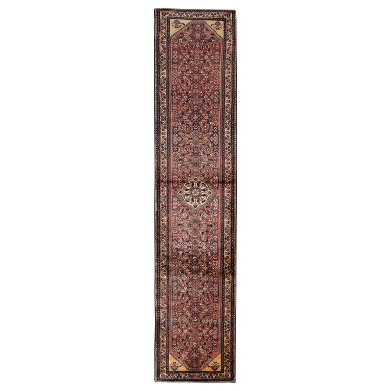Antique Handmade Carpet Runner Oriental Rug Traditional Wool Runner ...