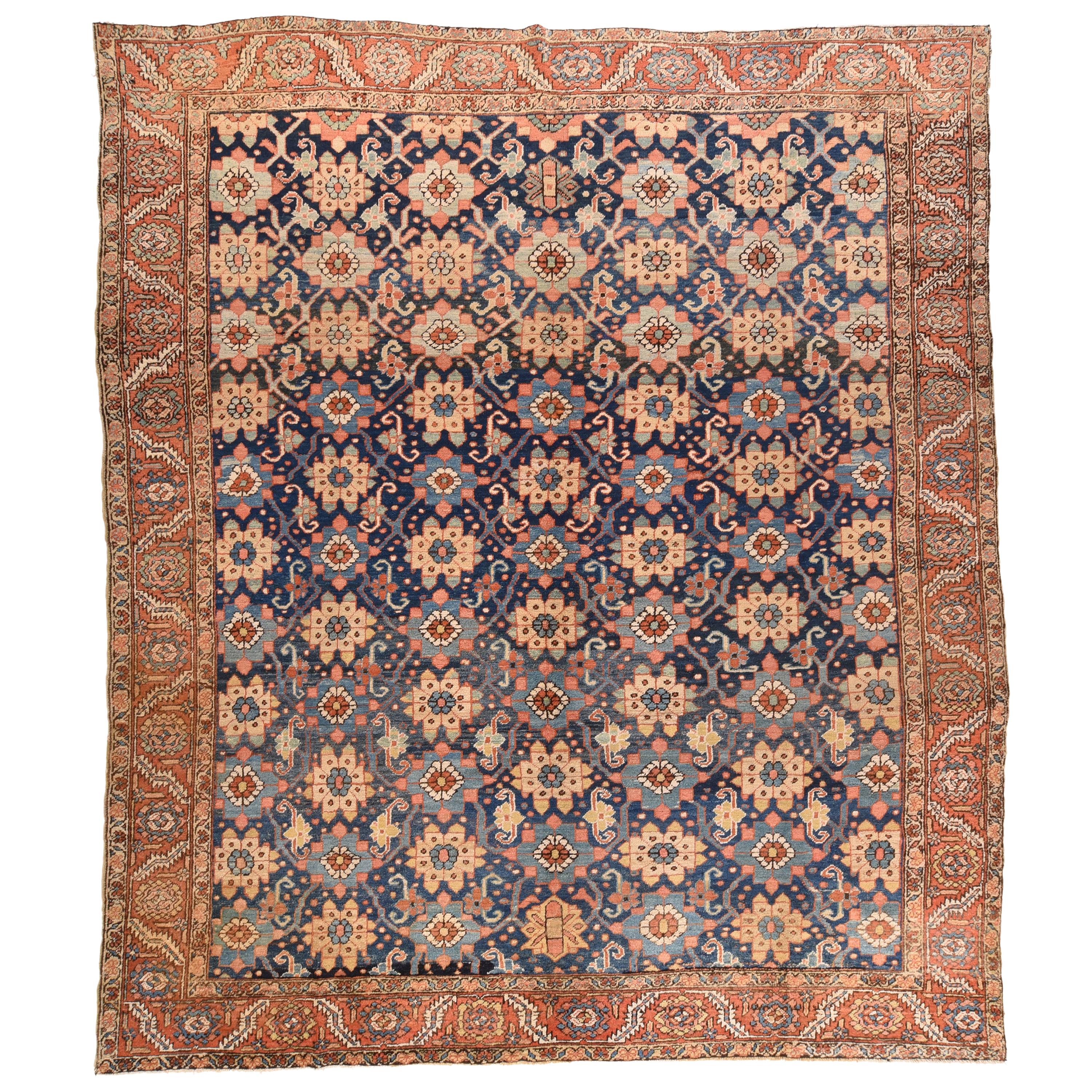 Antique Persian Heriz, 3'7" x 5' For Sale at 1stDibs
