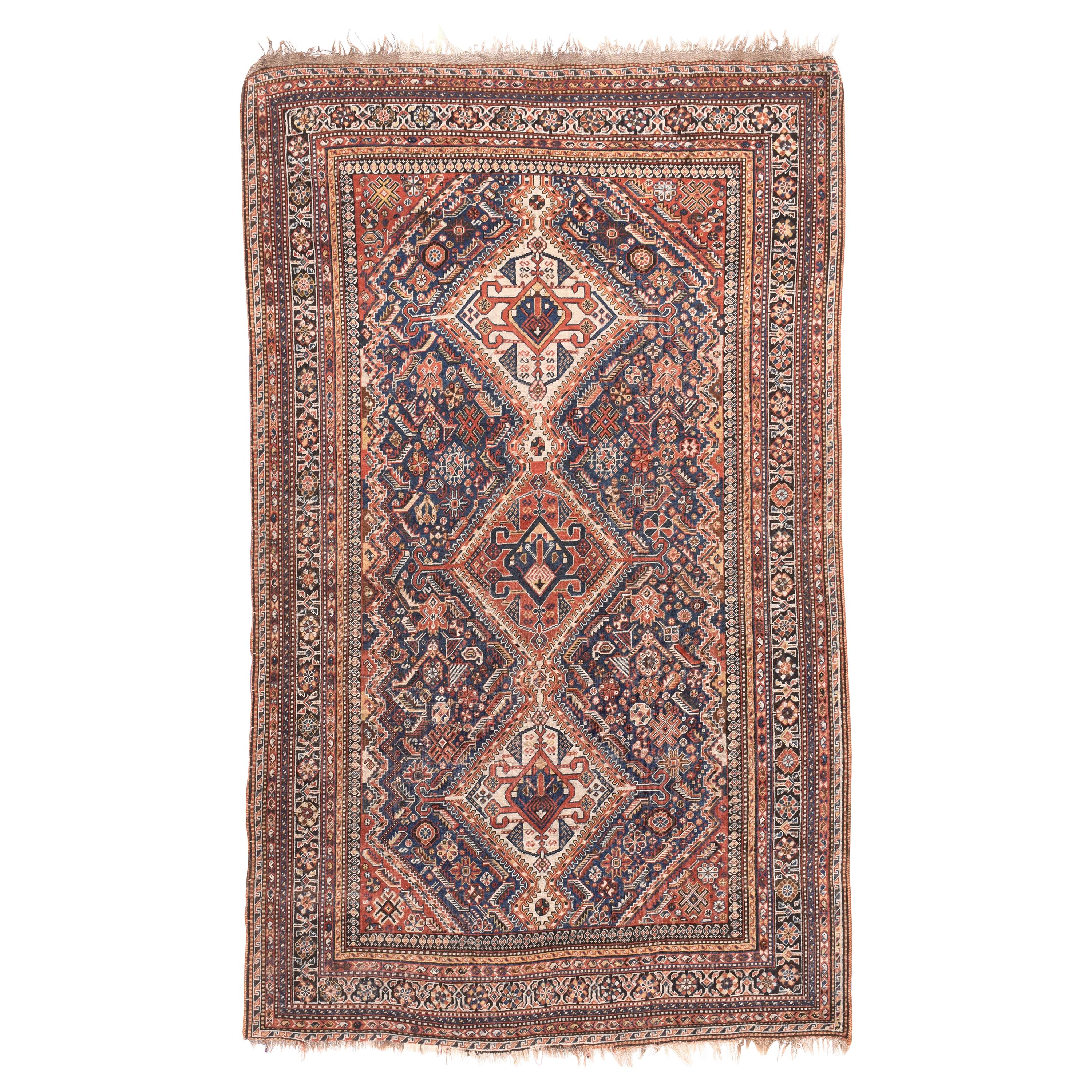 Antique South West Persian Qashqai Rug, circa 1860 For Sale at 1stDibs
