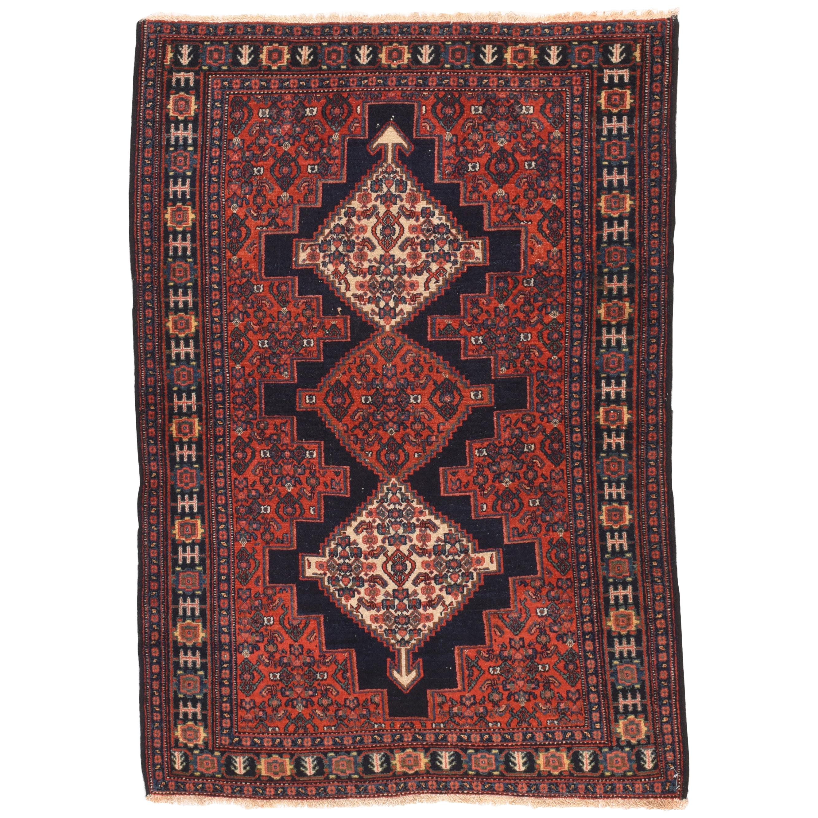 Antique Persian Senneh Rug at 1stDibs