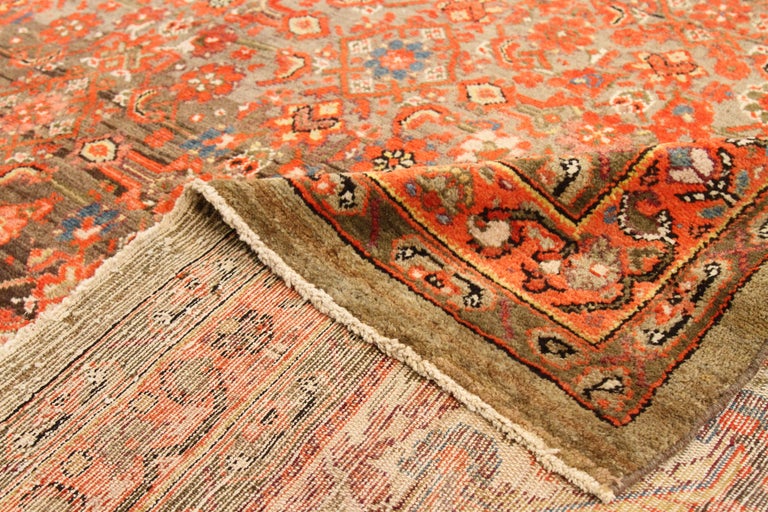 Antique Handwoven Persian Area Rug Malayer Design For Sale at 1stDibs
