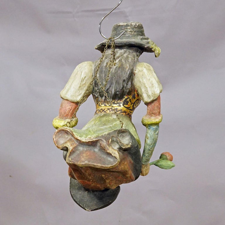 Antique Hanging Piece of a Medieval Lady, circa 1900s For Sale at 1stDibs