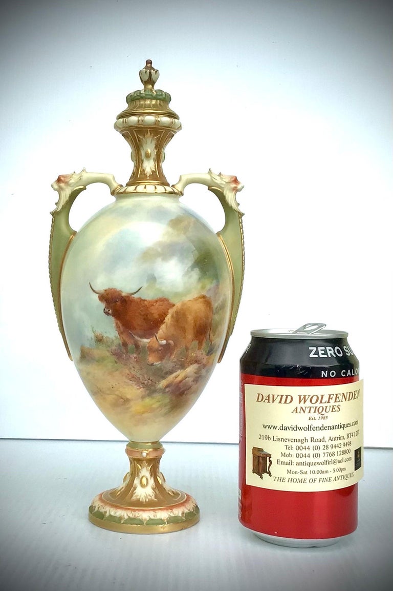 Antique Harry Stinton Royal Worcester Vase at 1stDibs