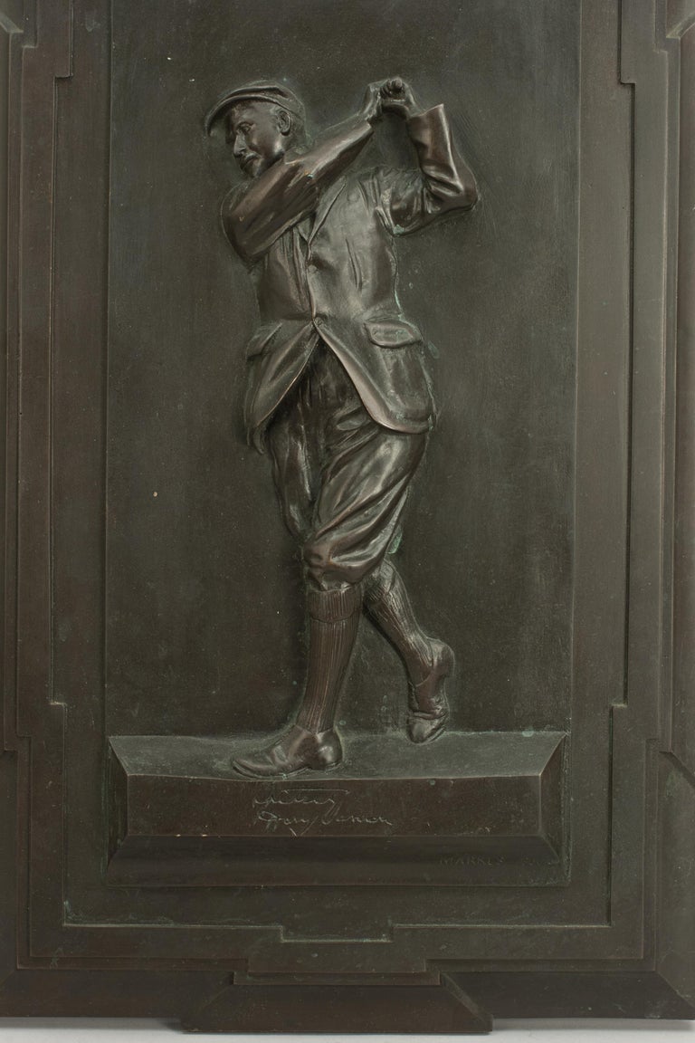 Antique Harry Vardon Golf Plaque For Sale at 1stDibs
