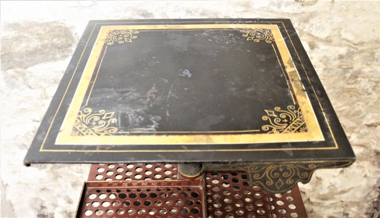 Antique Heavy Cast and Painted Metal Store Display Book Mill or ...