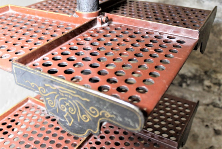 Antique Heavy Cast and Painted Metal Store Display Book Mill or ...