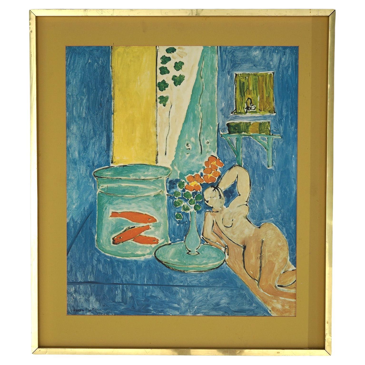 Antique Henri Matisse Modernism Red Fish and a Sculpture Print, Early ...