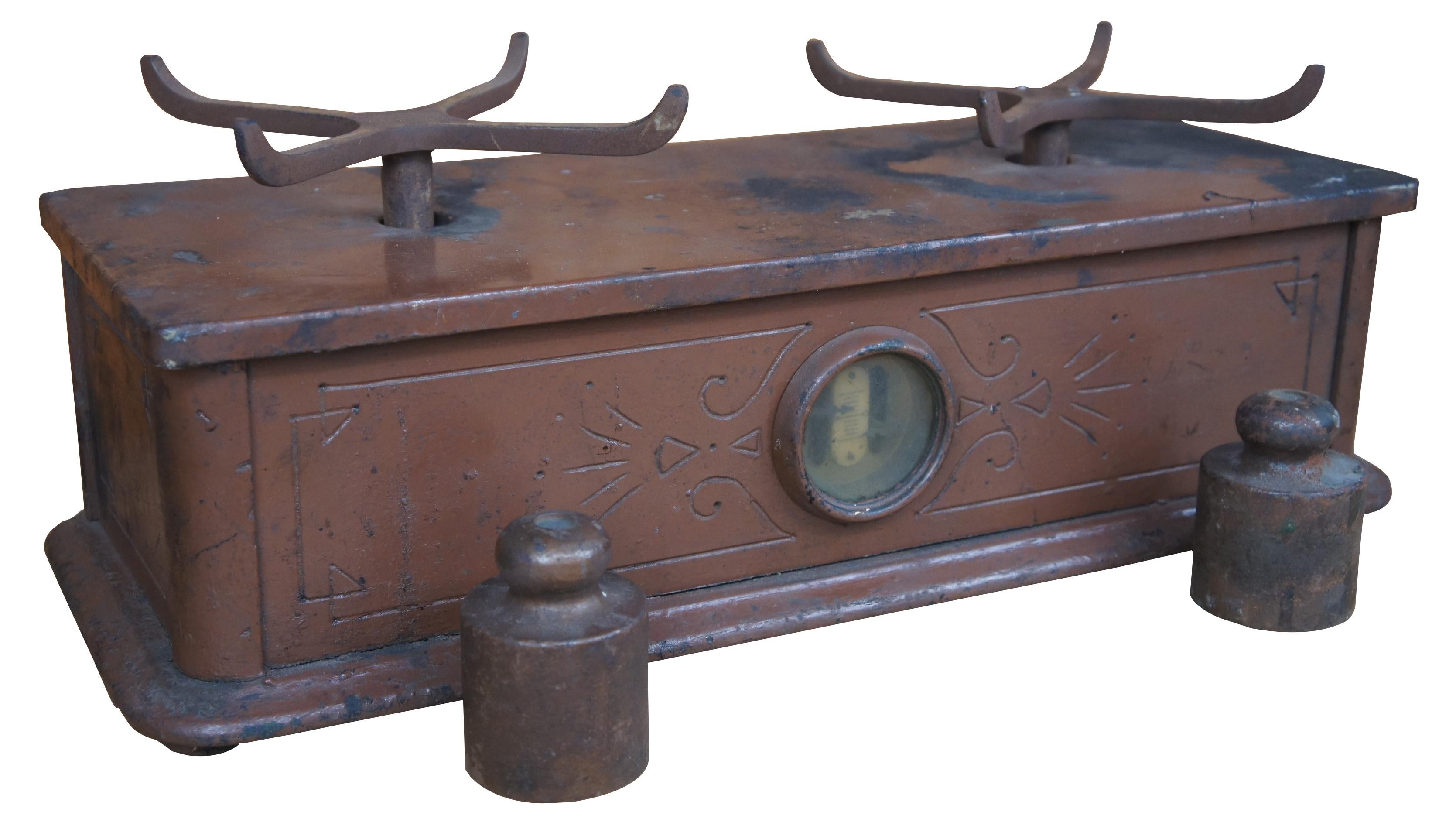 Antique Henry Troemner 5lb Wood Pharmacy Apothecary Weight Balance ...