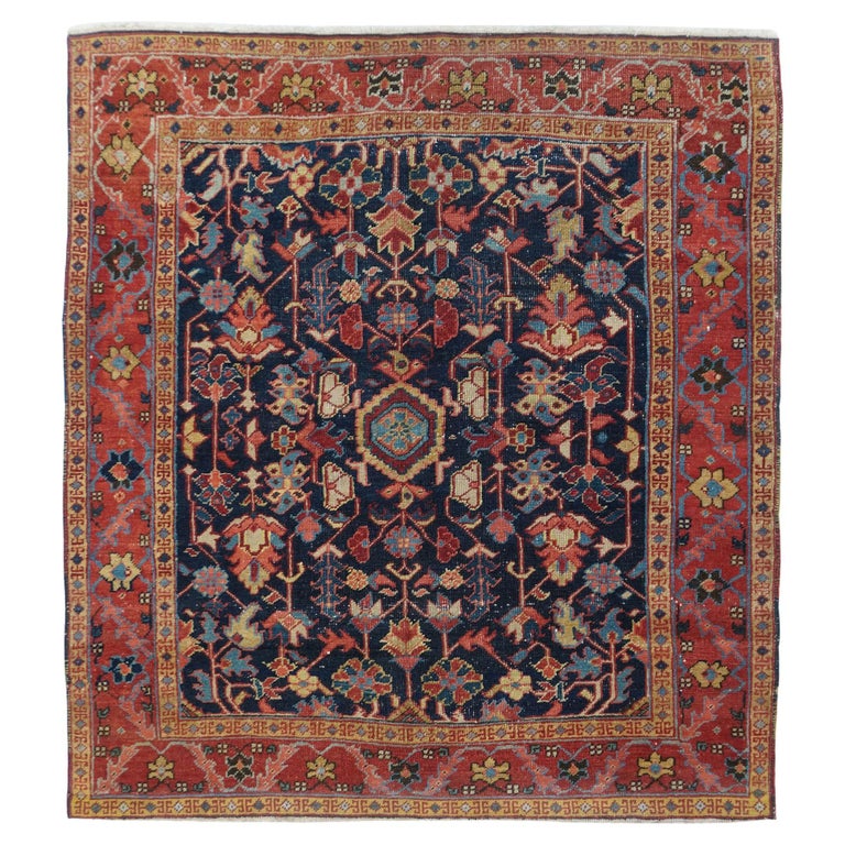 Antique Heriz Rug For Sale at 1stDibs