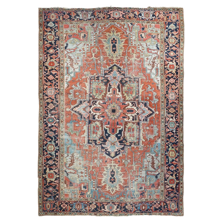 Antique Heriz Rug For Sale at 1stDibs