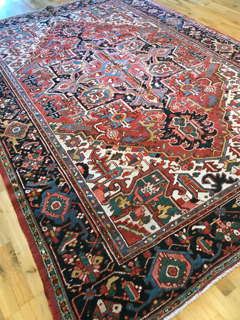 Antique Heriz Rug For Sale at 1stDibs