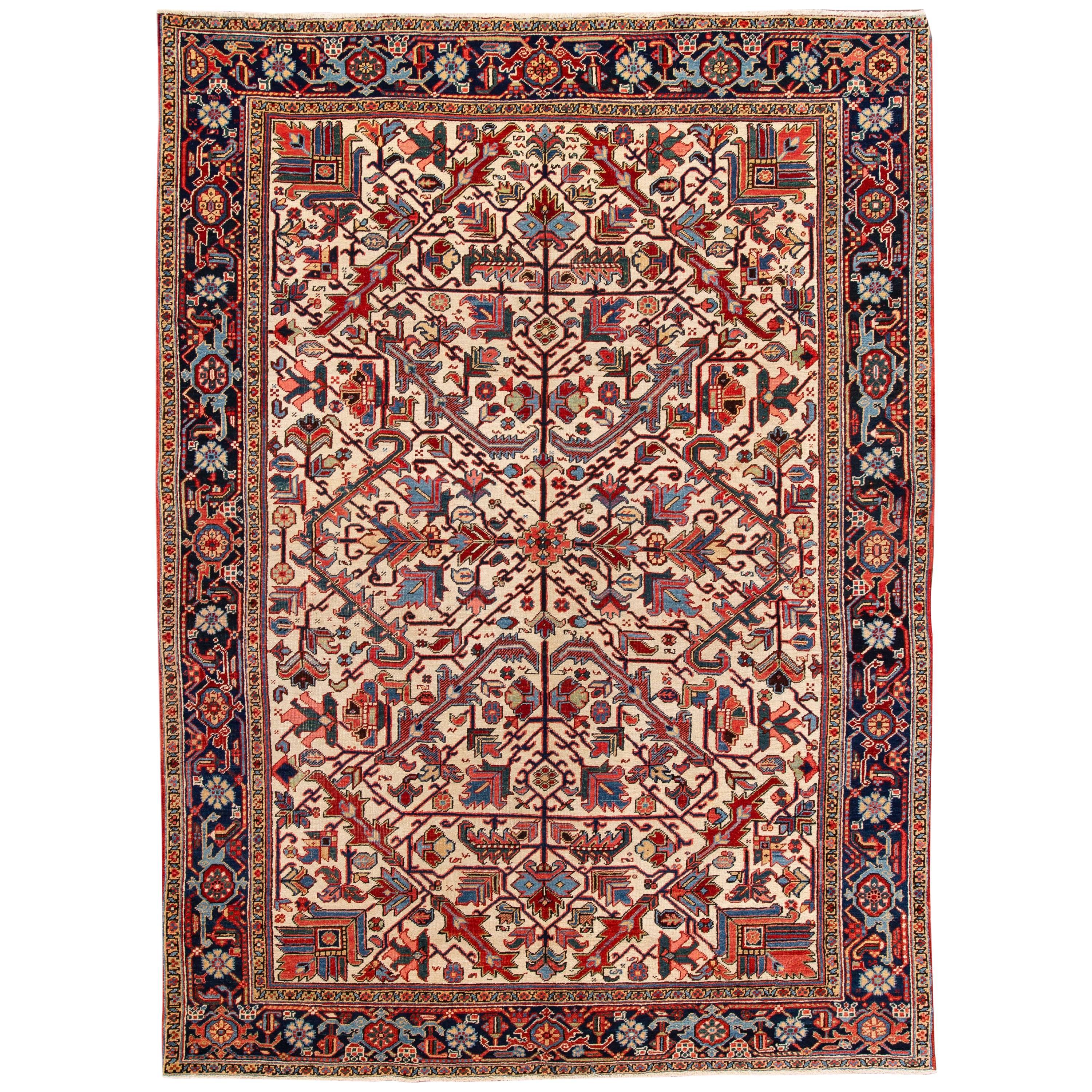 Antique Heriz Rug at 1stDibs