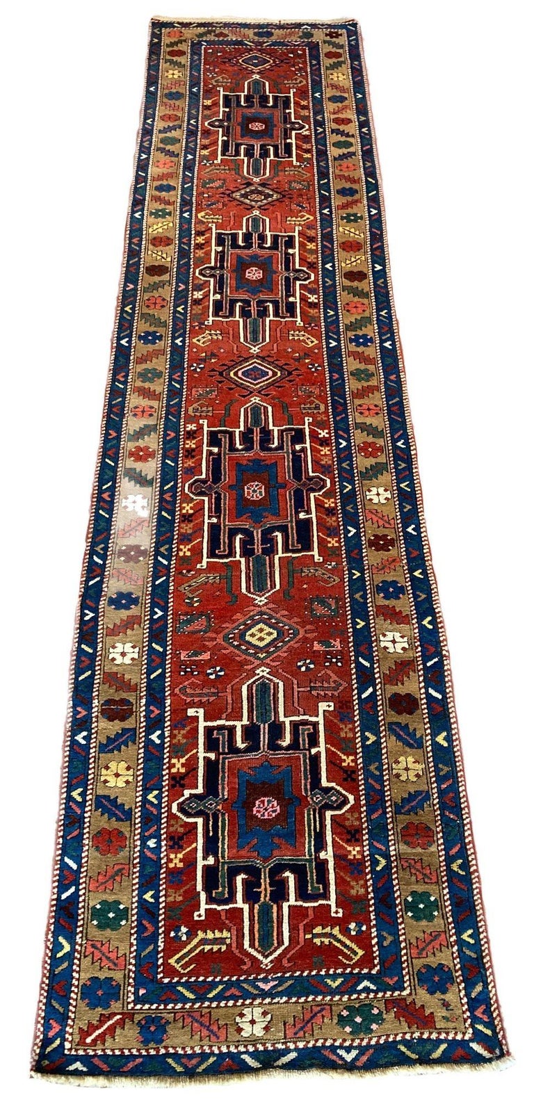 Antique Heriz Runner For Sale at 1stDibs