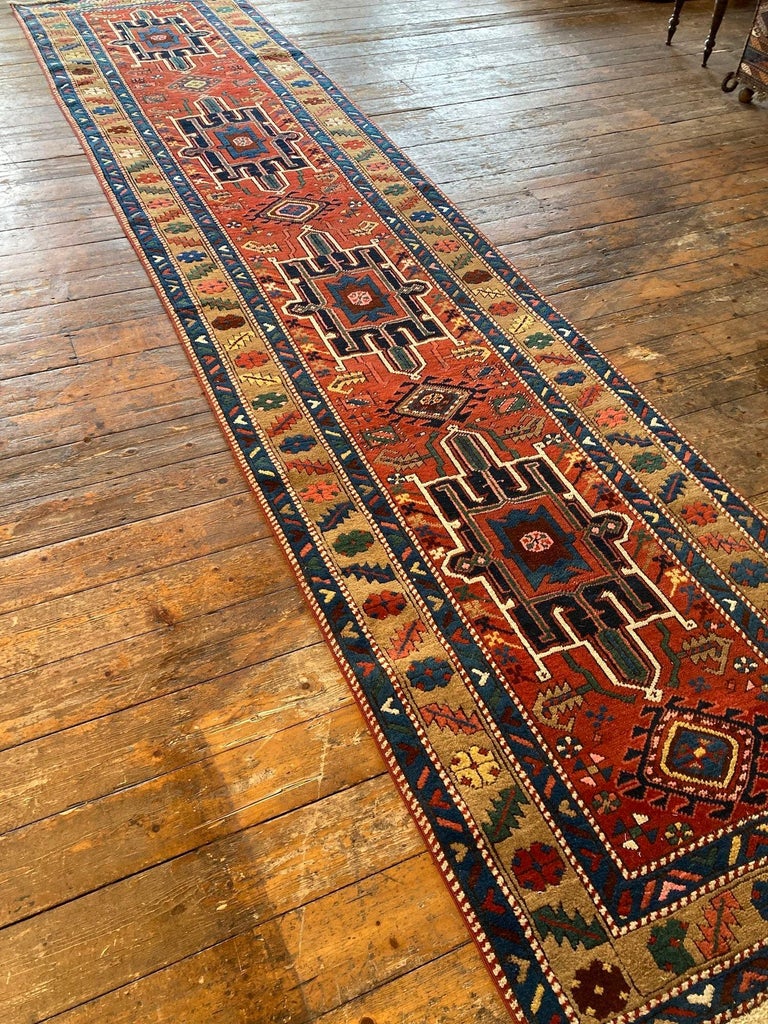 Antique Heriz Runner For Sale at 1stDibs