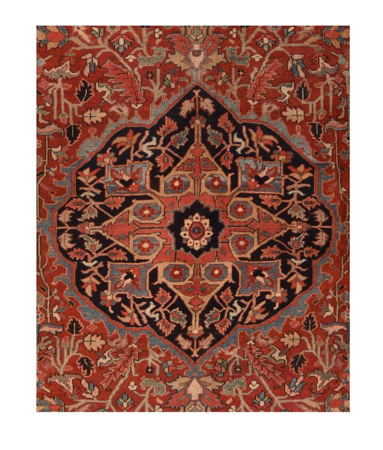 Antique Heriz Serapi Rug For Sale at 1stDibs