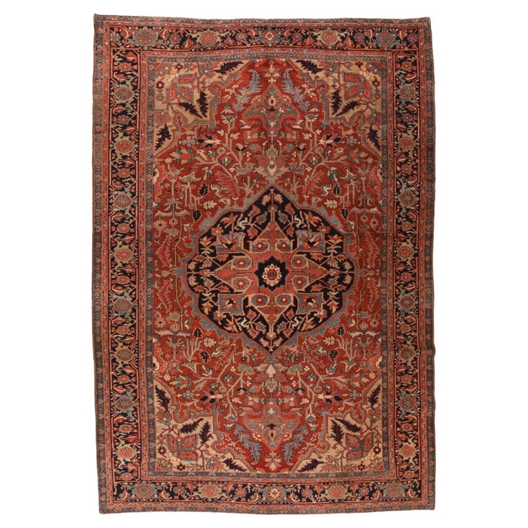 Antique Heriz Serapi Rug For Sale at 1stDibs
