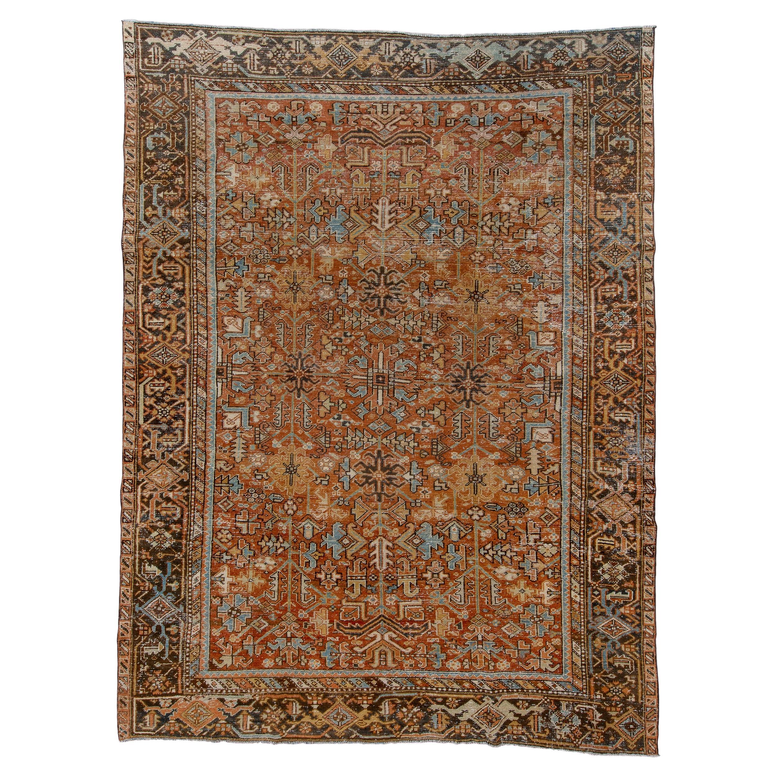 Antique Heriz with All-Over Patterns For Sale at 1stDibs