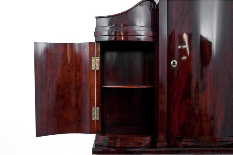 Antique High Gloss Secretary Desk, Scandinavia, circa 1950s, Restored ...