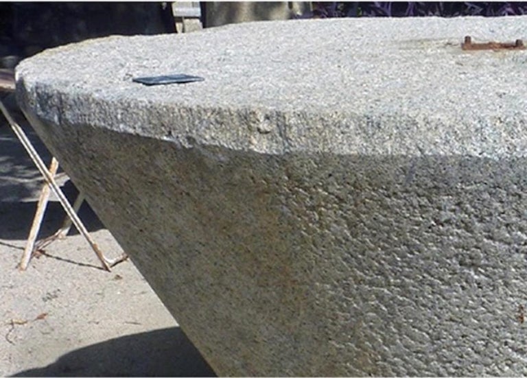 Antique High Round Conical Stone Table, GE-1627 For Sale at 1stDibs