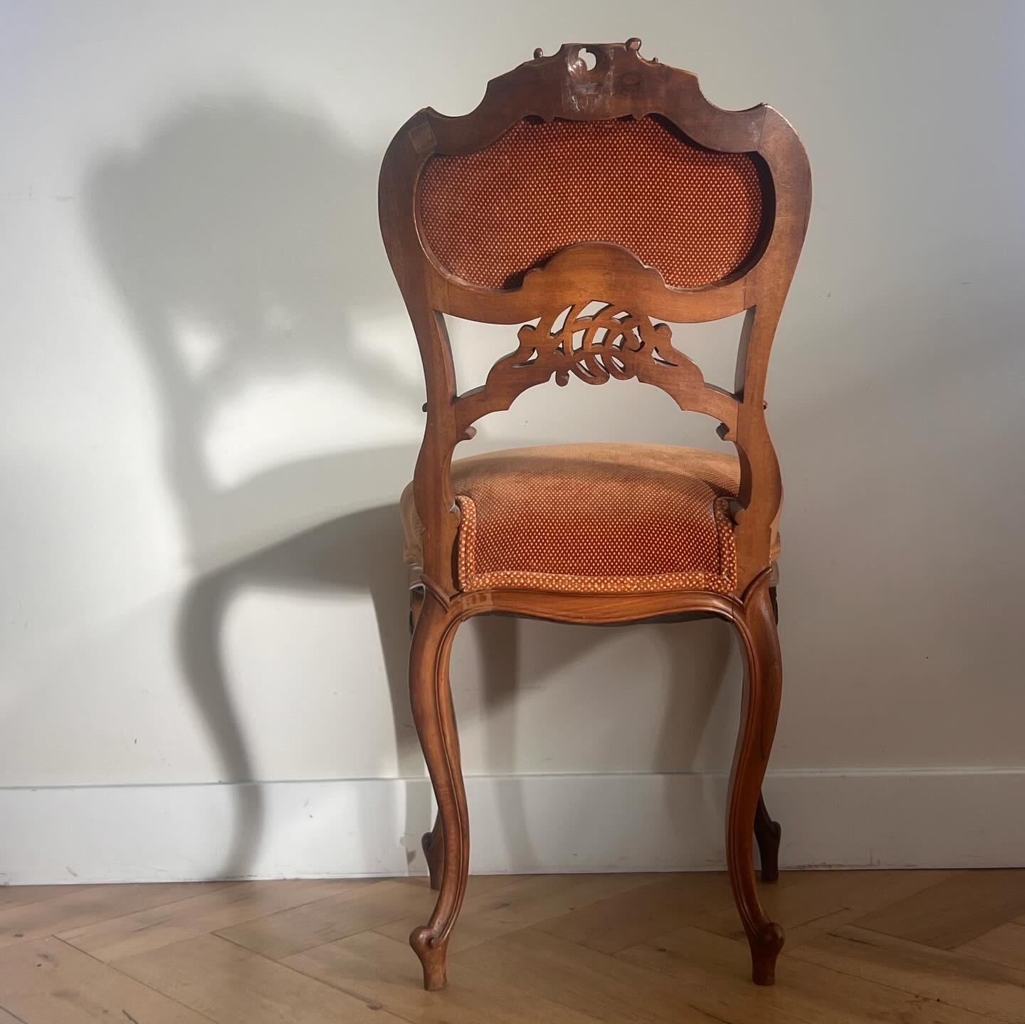 Antique highly-carved Victorian side chair, late 19th century For Sale ...