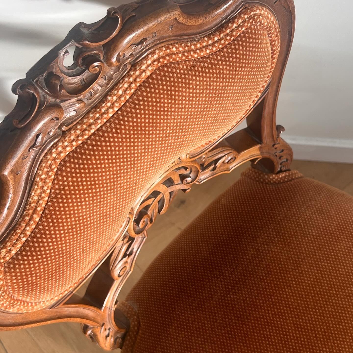 Antique highly-carved Victorian side chair, late 19th century For Sale ...