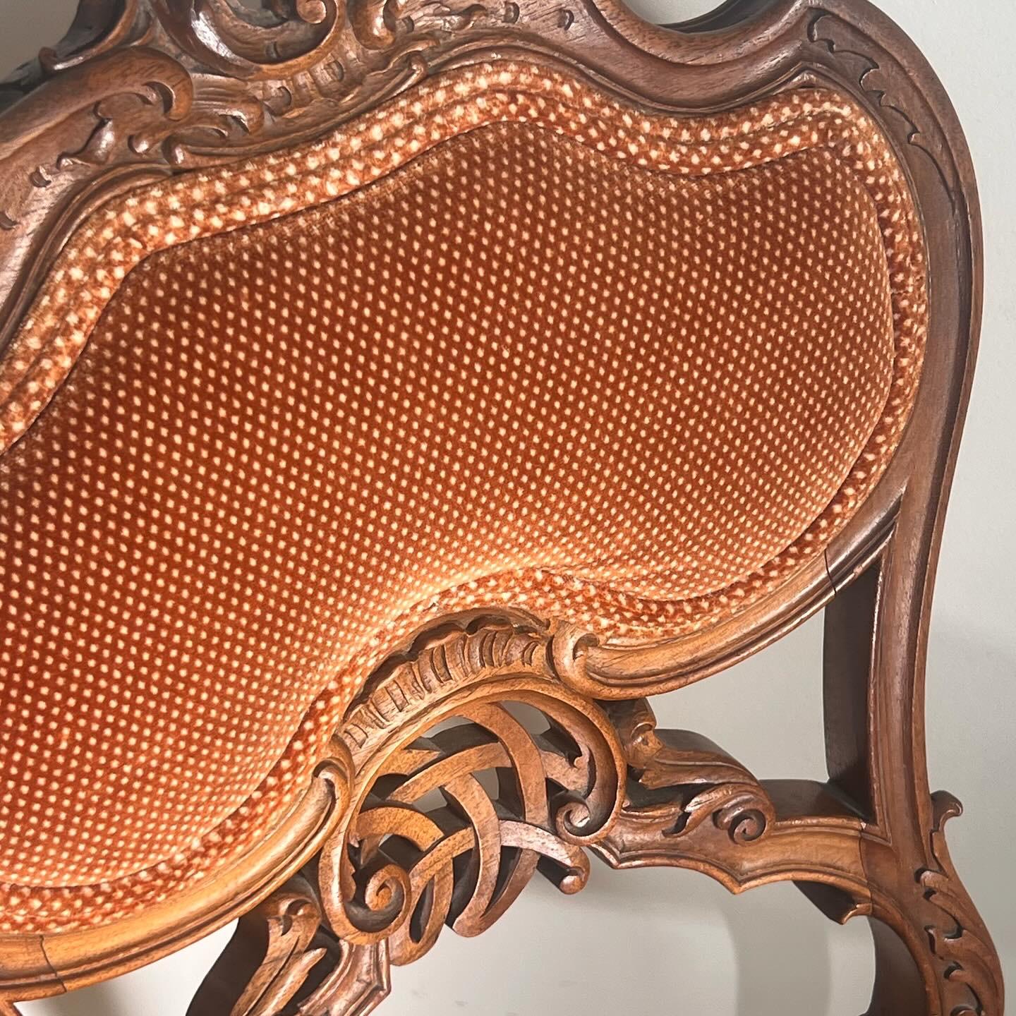 Antique highly-carved Victorian side chair, late 19th century For Sale ...