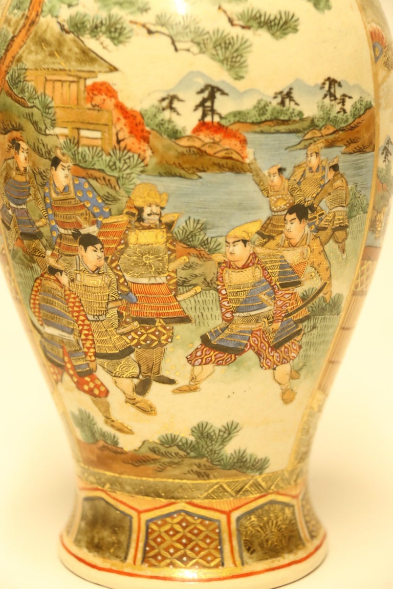Antique Highly Decorative Pair of Japanese Satsuma Vases, circa 1910 ...