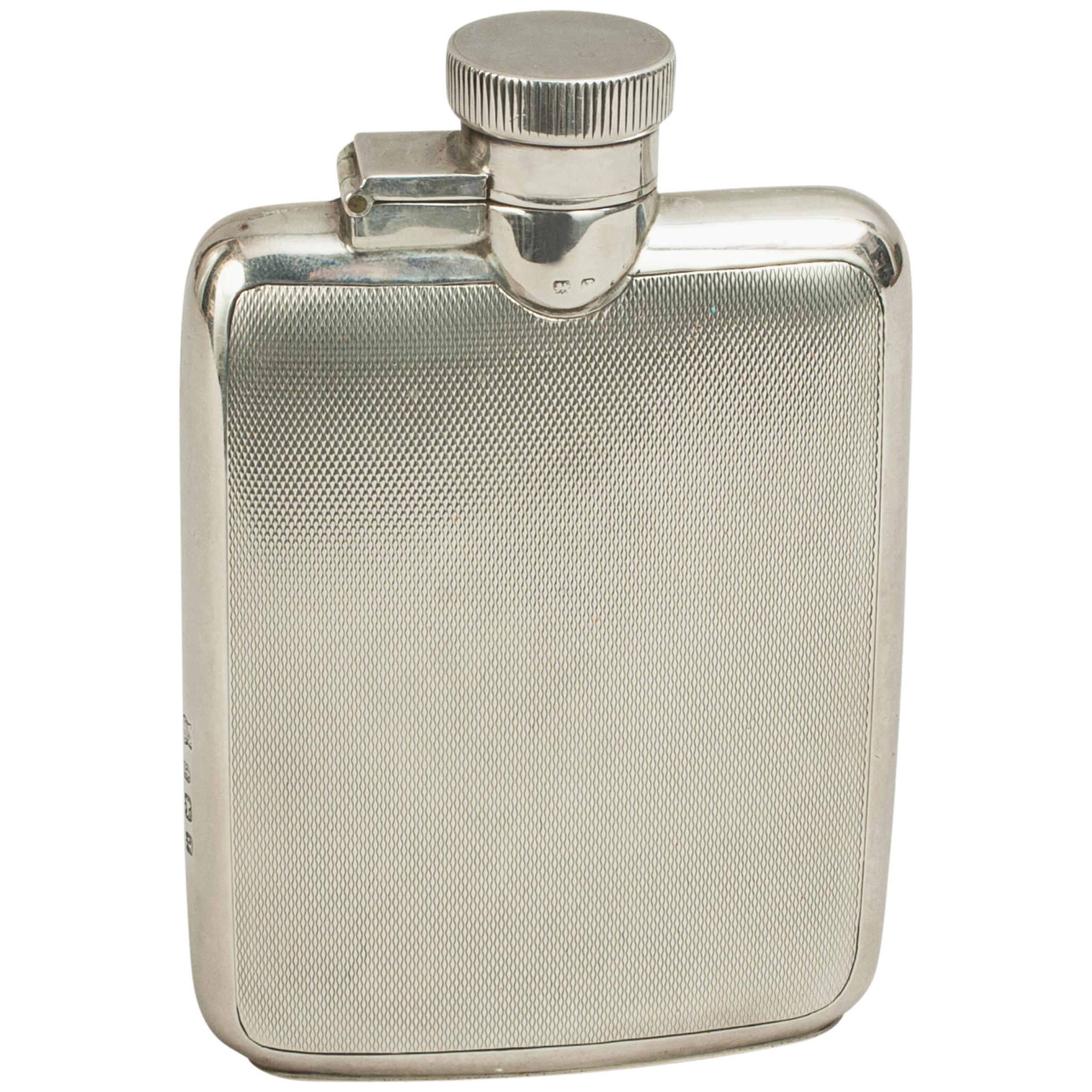 Silver Hip Flask at 1stDibs