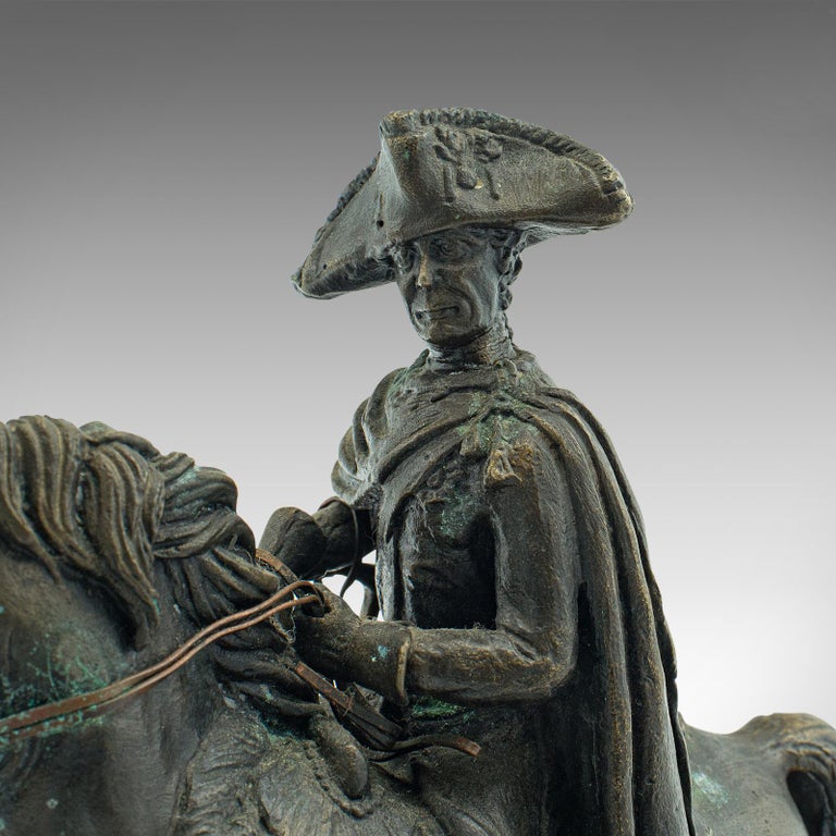 Antique Historic Desk Statue, Continental Bronze, Frederick the Great ...
