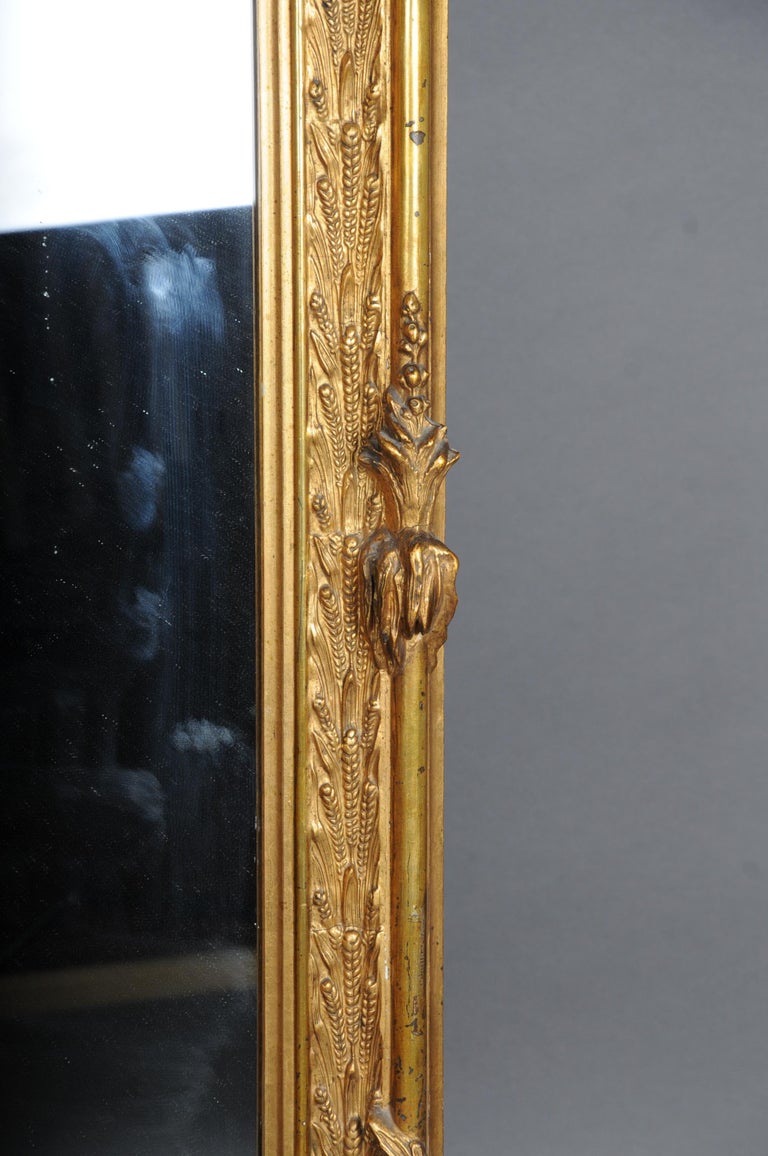 Antique Historicism Mirror, Around 1870, Gilded For Sale at 1stDibs