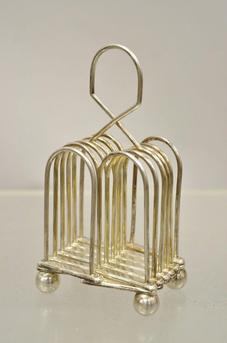 Antique HL and Co Silver Plated Edwardian Folding Expanding Toast Rack ...