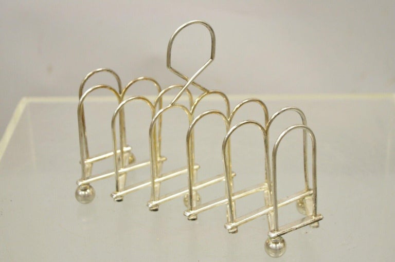 Antique HL and Co Silver Plated Edwardian Folding Expanding Toast Rack ...