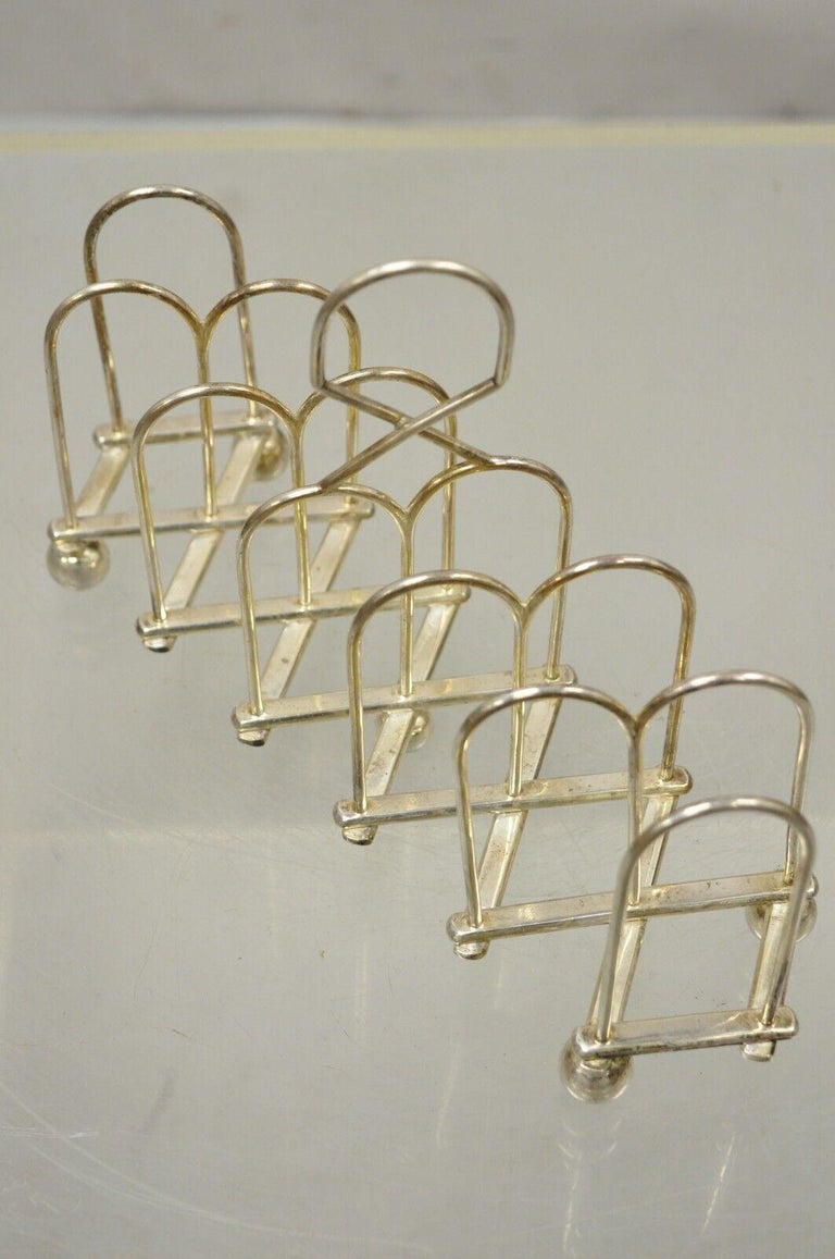 Antique HL and Co Silver Plated Edwardian Folding Expanding Toast Rack ...