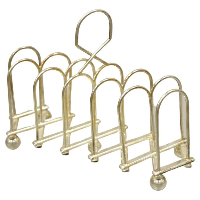 Antique HL and Co Silver Plated Edwardian Folding Expanding Toast Rack ...