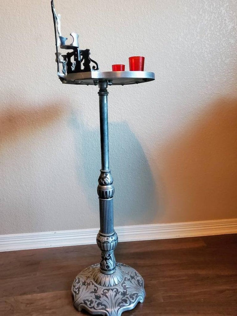 Antique Holland Brass Works #203 Religious Funerary Stand at 1stDibs