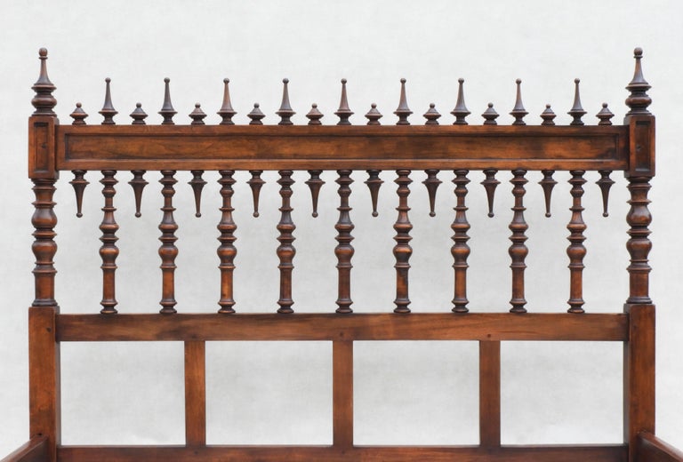 Antique Iberian Four Poster Spindle Wood Bed, C1900 FREE SHIPPING at ...