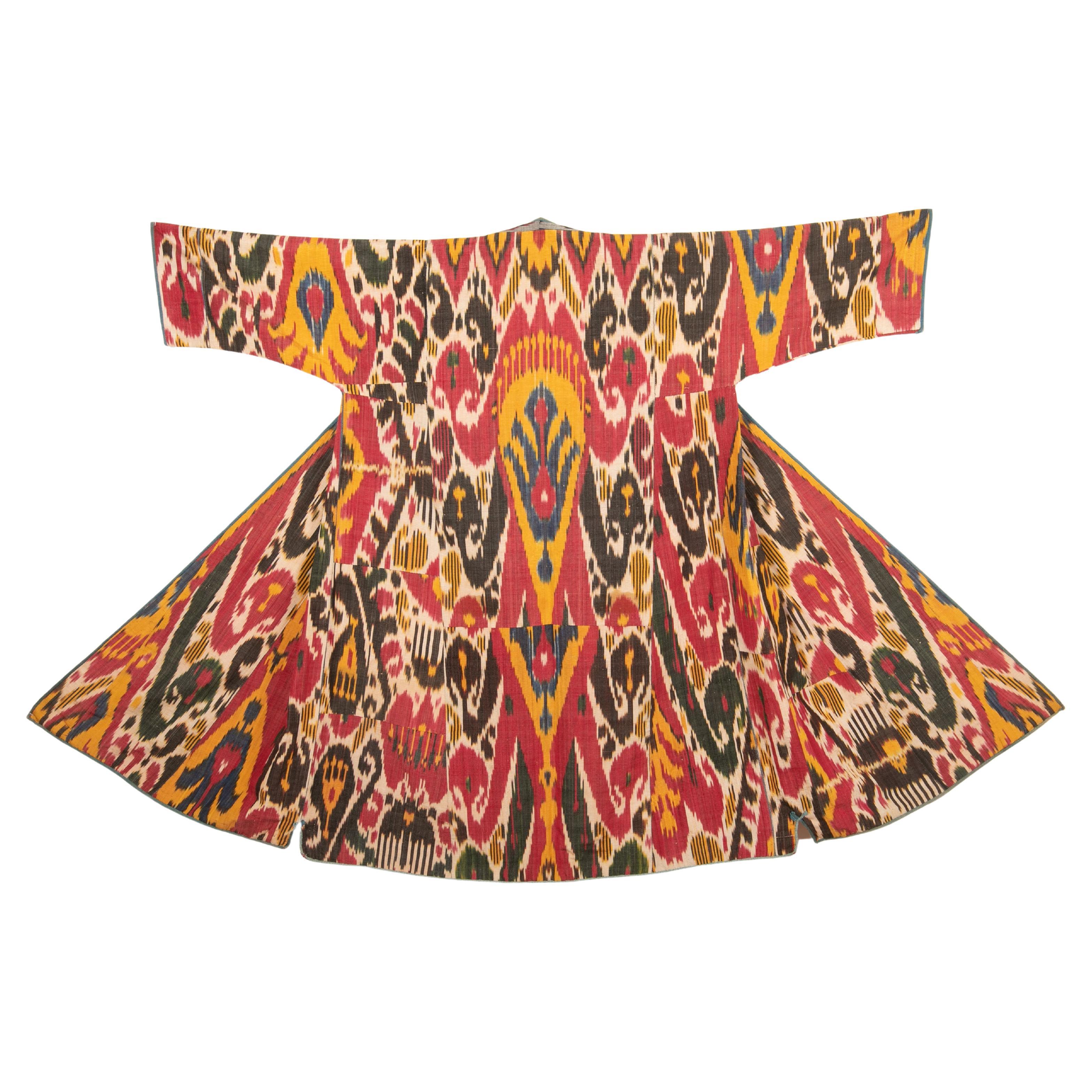 Antique Ikat Chapan, Tajikistan, 19th Century at 1stDibs | chapans