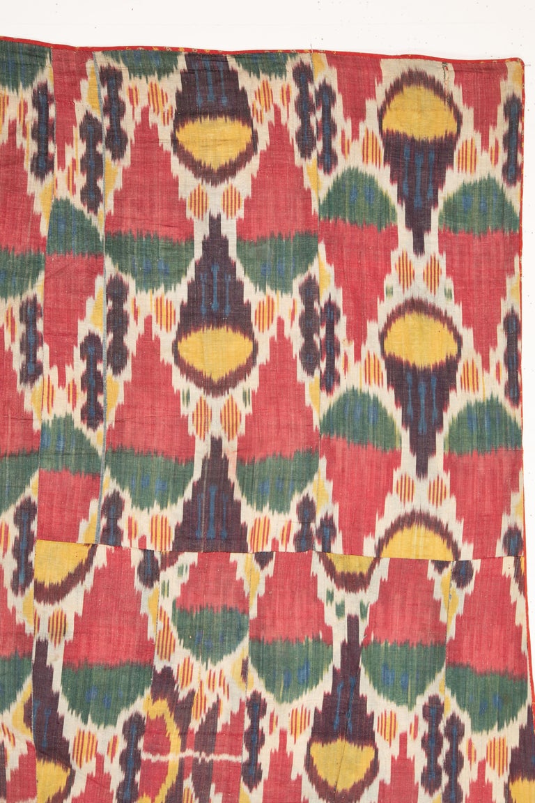 Antique Ikat Quilt from Uzbekistan, 1850s For Sale at 1stDibs