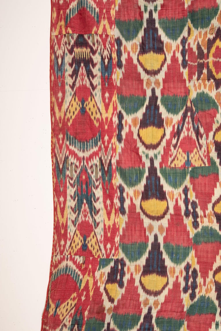 Antique Ikat Quilt from Uzbekistan, 1850s For Sale at 1stDibs