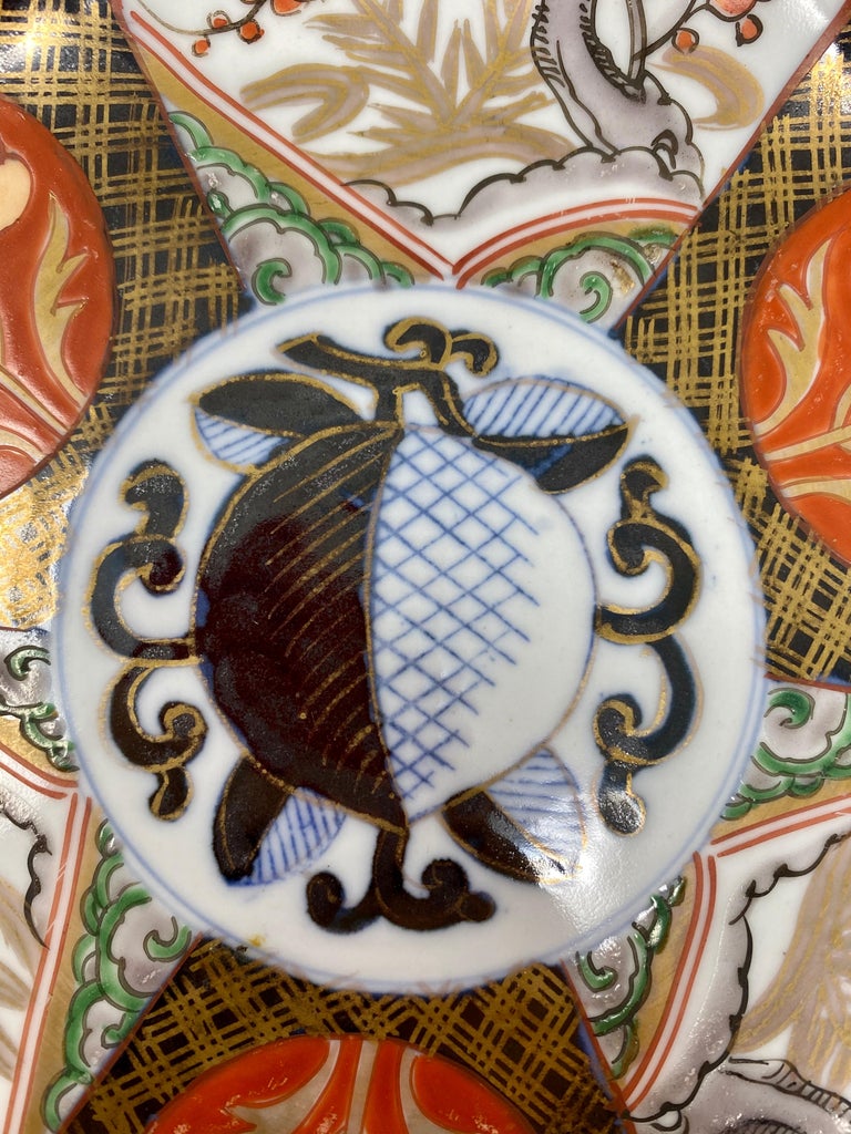 Antique Imari Japanese Plate, circa 1890-1910 at 1stDibs