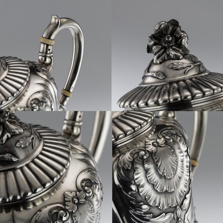 Antique Imperial Russian Solid Silver Tea and Coffee Set, 4th Artel ...