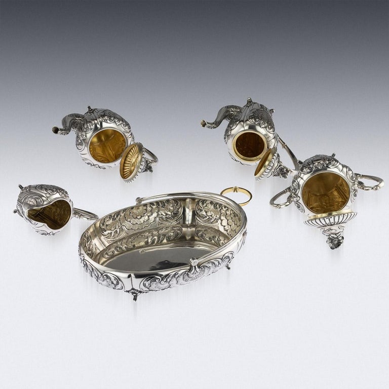 Antique Imperial Russian Solid Silver Tea and Coffee Set, 4th Artel ...