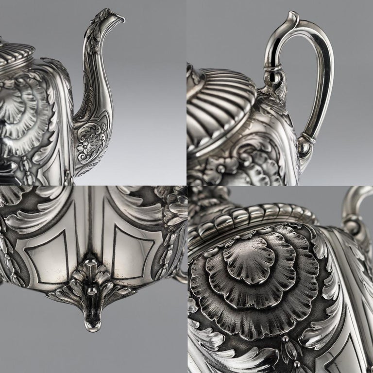 Antique Imperial Russian Solid Silver Tea and Coffee Set, 4th Artel ...