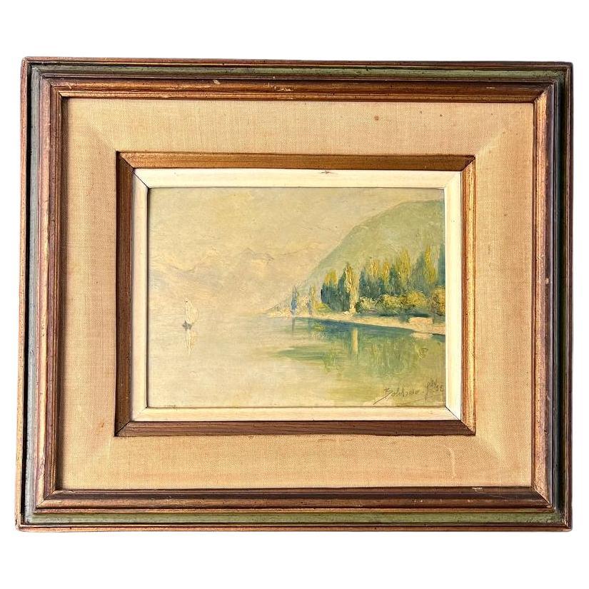 Samuel Edmund Oppenheim 'Impressionist Landscape' Framed Oil Painting ...
