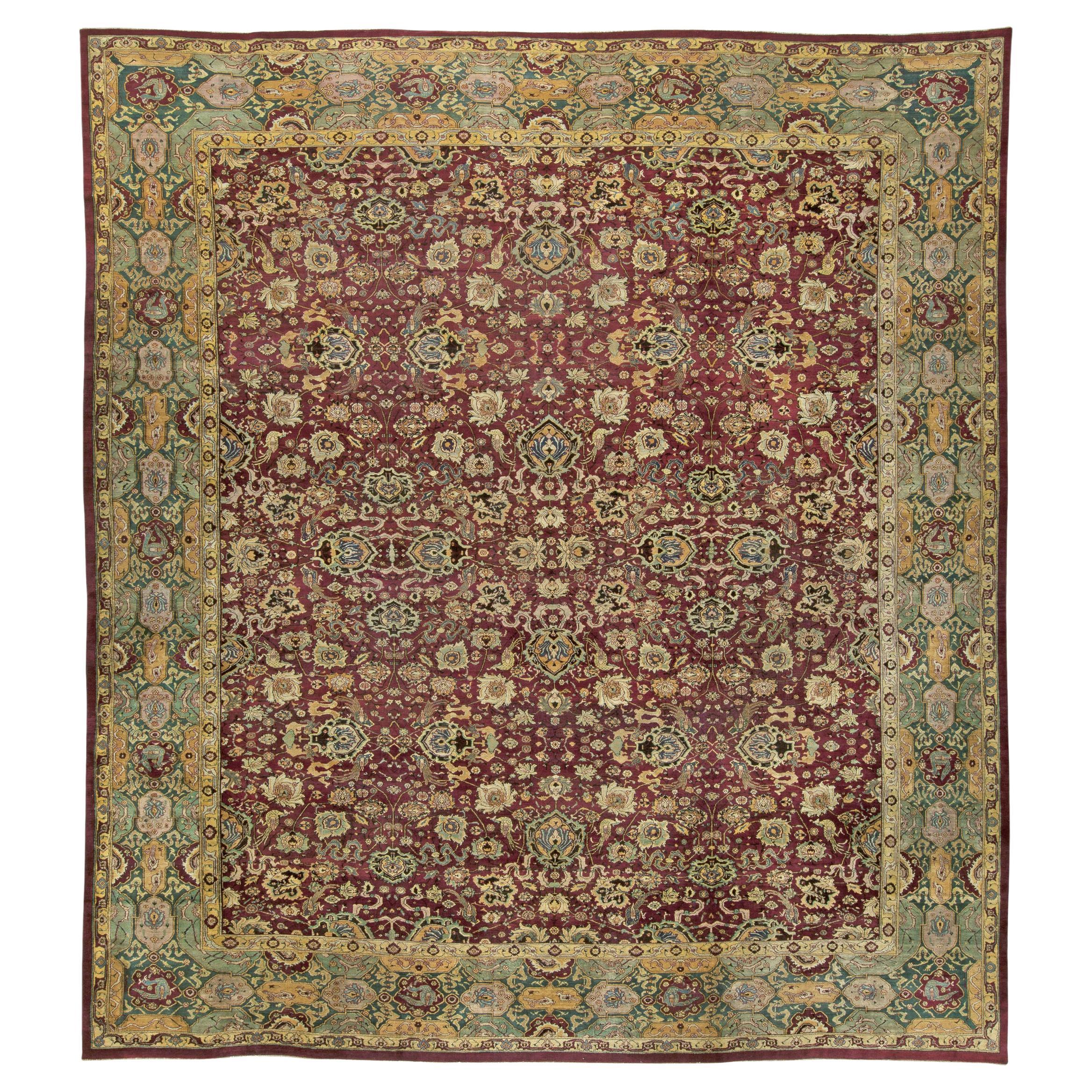 Antique Indian Agra Rug, circa 1890 For Sale at 1stDibs