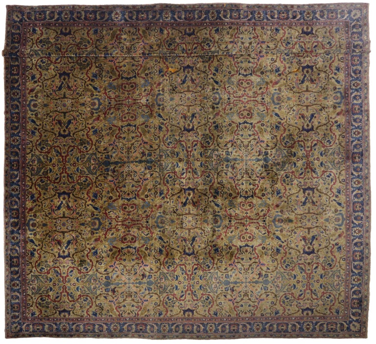 Antique Indian Agra Hotel Lobby Size Rug with Renaissance Regency For ...