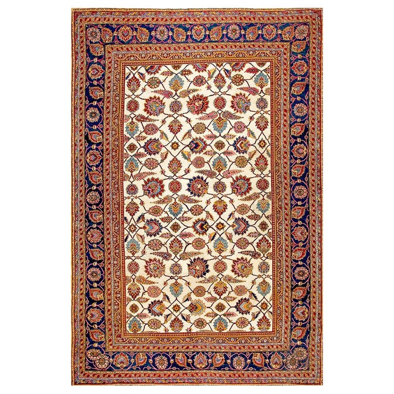 Antique Indian Agra Rug For Sale at 1stDibs