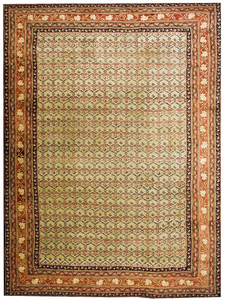 Antique Indian Agra Rug For Sale at 1stDibs